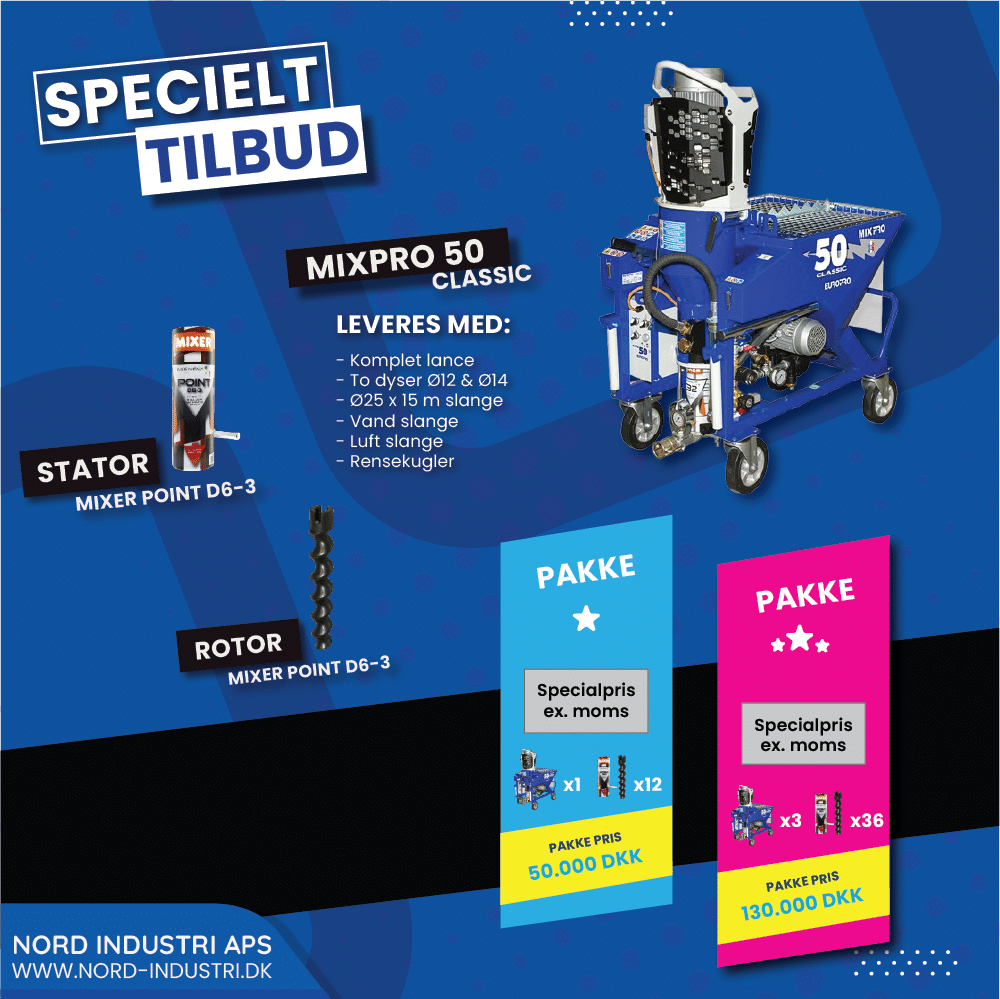 EUROMAIR MIXPRO 50 CLASSIC Mørtelanlæg | Nord Industri